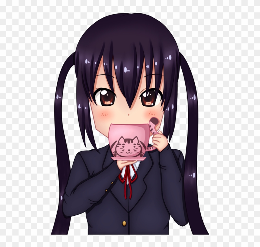 Azusa Tea Time [fanart] By Ladydefsoul - Cartoon - Free Transparent PNG ...